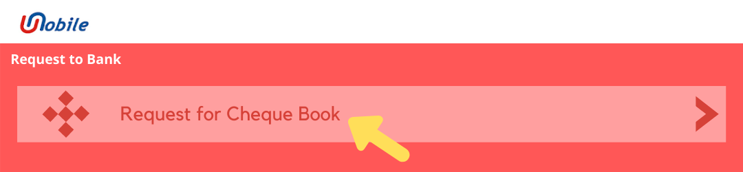 >>How to request UBI for cheque book without visting branch?